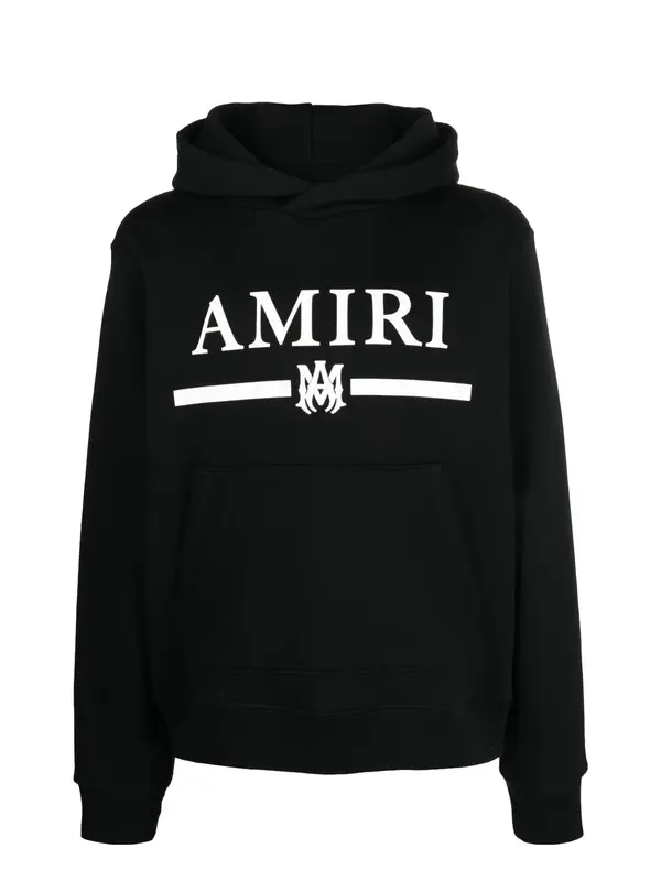 Amiri M.a. Bar Logo-print Hoodie - Black