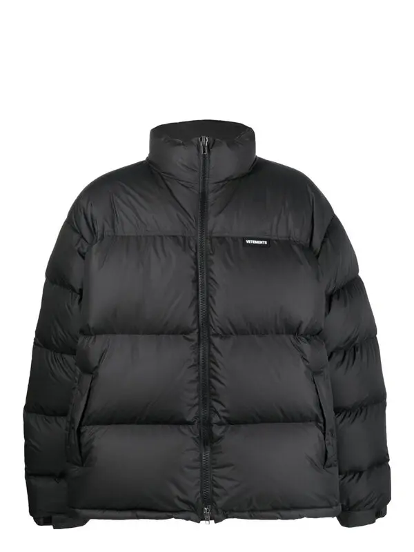 Vetements Funnel-neck Puffer Jacket - Black