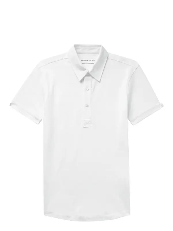 Orlebar Brown Sebastian Slim-fit Cotton-piqué Polo Shirt - White