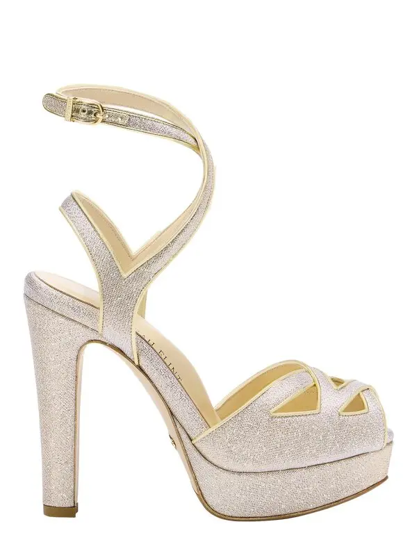 Sarah Flint Perfect Mihaela 120 Platform Heels - Champagne Lame