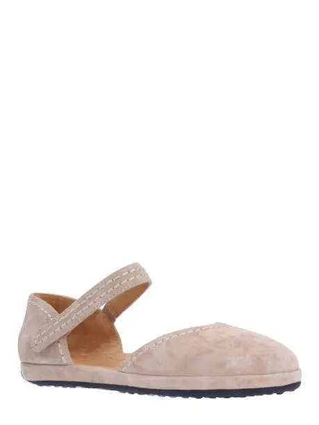 L'AMOUR DES PIEDS Ankle Strap D'orsay Flat - Taupe