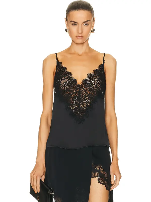 L'Agence Priya Lace Cami - Black