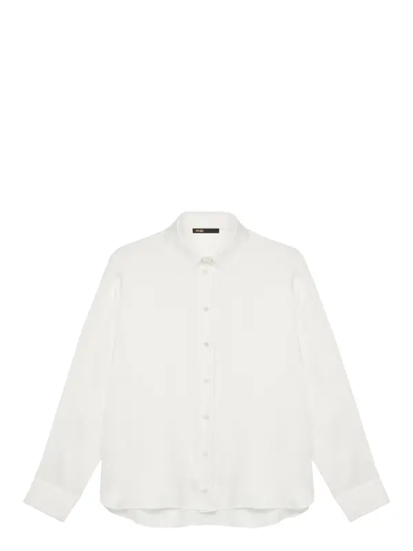 Maje Silk Shirt - White