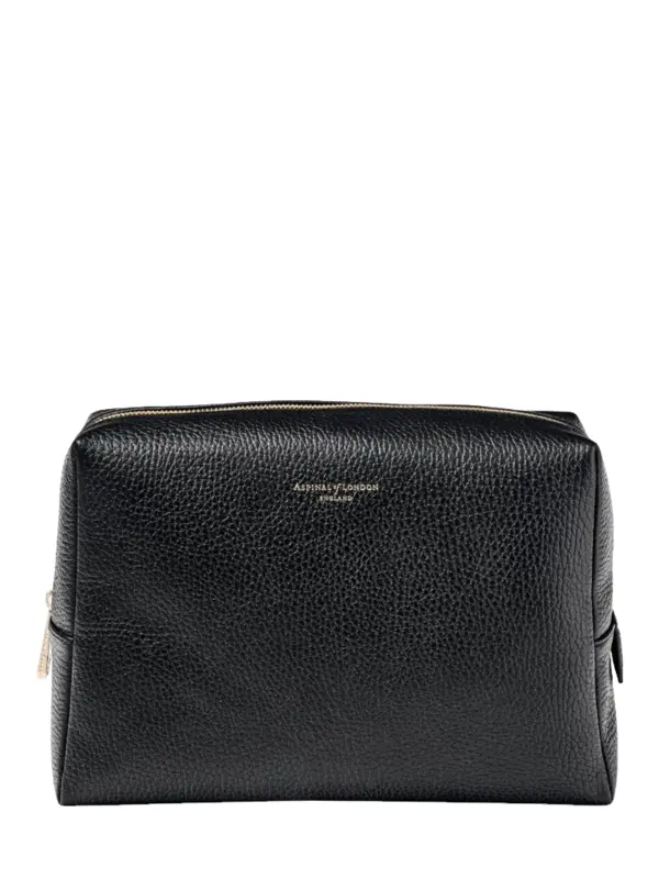 ASPINAL OF LONDON Large London Cosmetic Case - Black