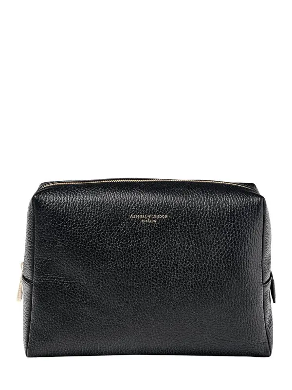 ASPINAL OF LONDON Large London Cosmetic Case - Black