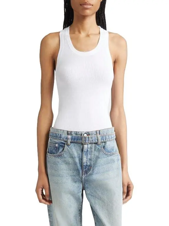 Proenza Schouler Ribbed Tank - White