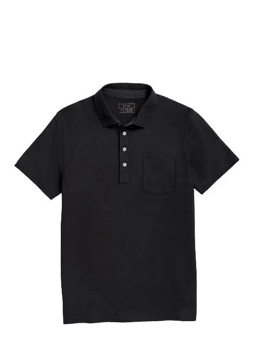 Billy Reid Pensacola Pima Cotton Piqué Polo - Black