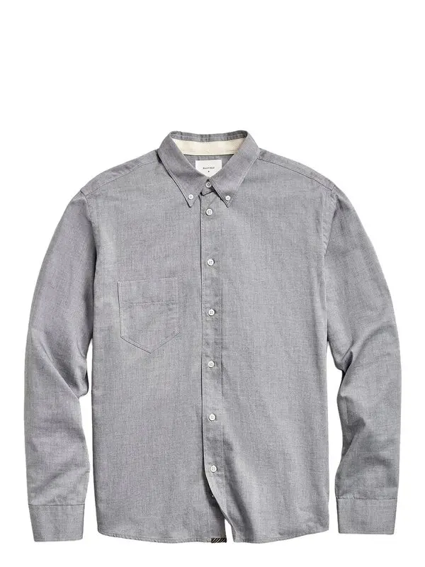 Billy Reid Arnie Oxford Button-down Shirt - Light Grey