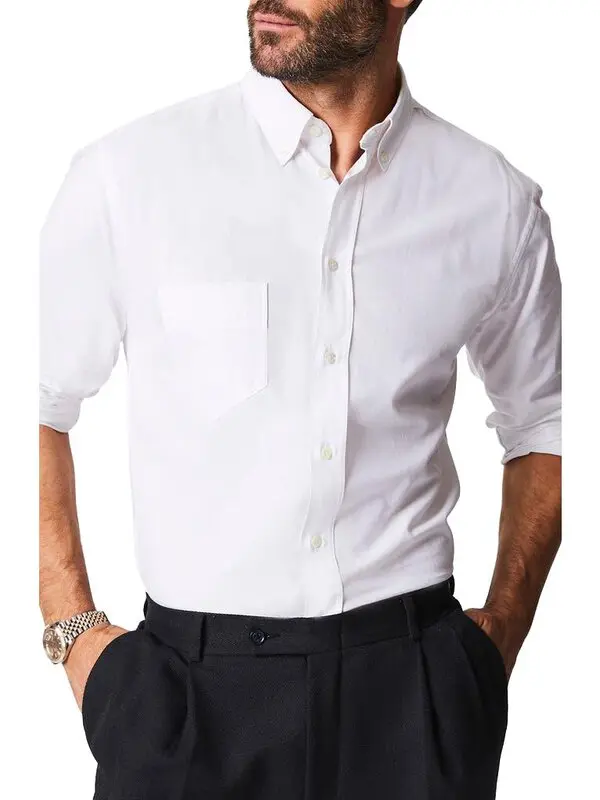 Billy Reid Arnie Oxford Button-down Shirt - White