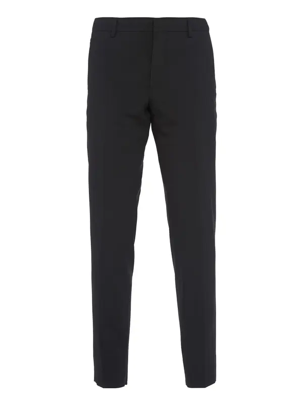 Prada Light Stretch Wool Pants - Black