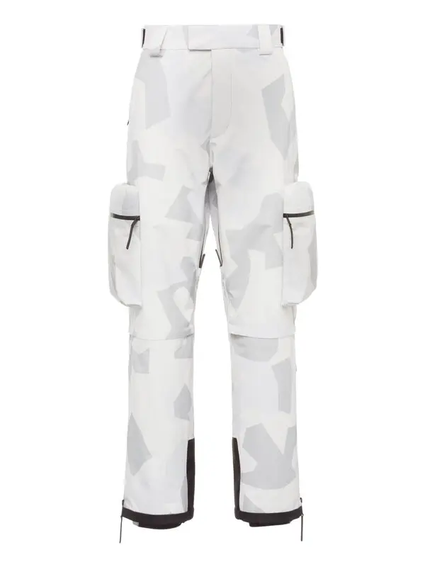 Prada Printed Technical Fabric Snowboard Pants - Marble Gray