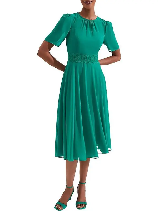 HOBBS LONDON Cressida Dress - Meadow Green