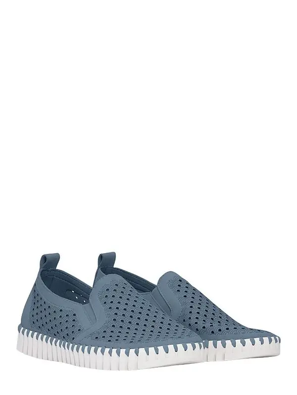 ILSE JACOBSEN Tulip 140 Slip-on Sneakers - Gray Blue