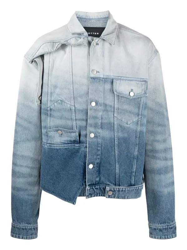 BOTTER Whiskering-effect Denim Jacket - Blue