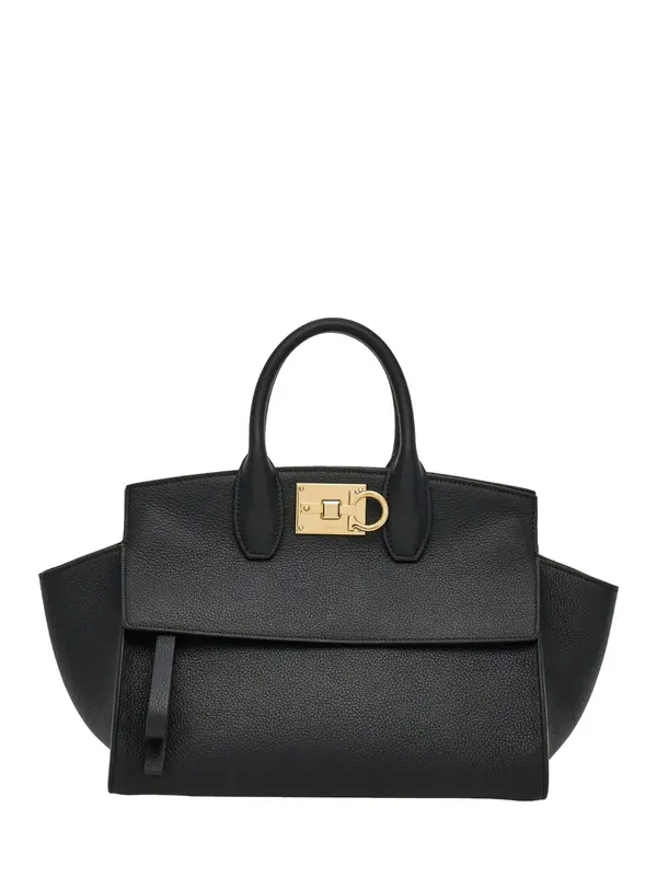 FERRAGAMO The Studio Soft Medium Tote Bag - Black