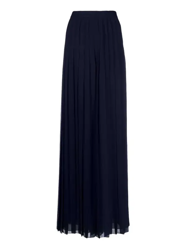 Ralph Lauren High-waisted Pleated Trousers - Blue