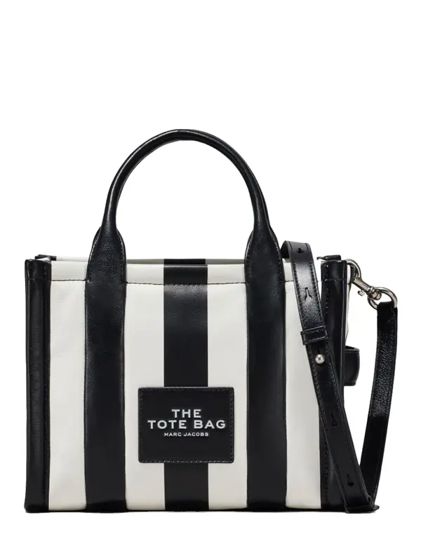 Marc Jacobs Striped Small Tote Bag - Black