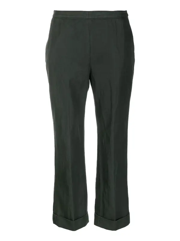 Aspesi Cropped Flared Trousers - Grey