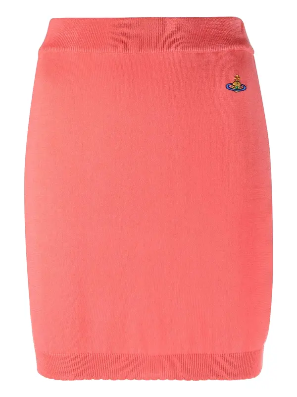 VIVIENNE WESTWOOD Orb Knitted Skirt - Pink