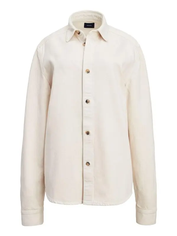 Khaite Argo Denim Shirt - Neutrals