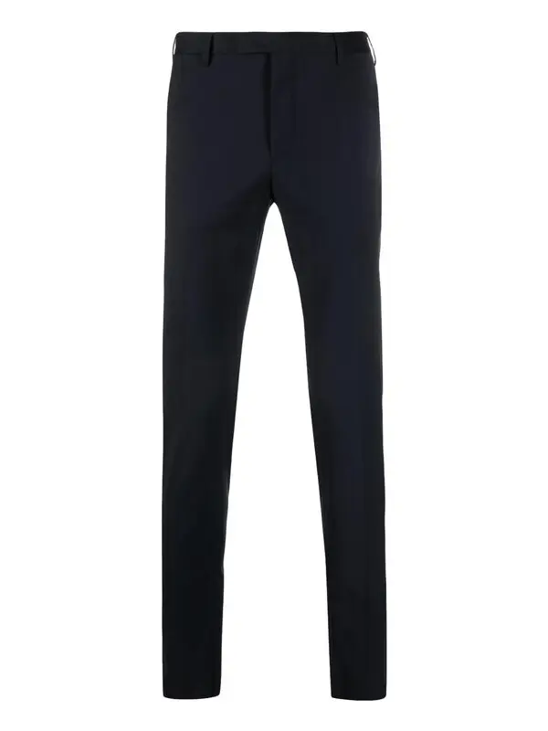 PT TORINO Mid-rise Slim-fit Trousers - Blue