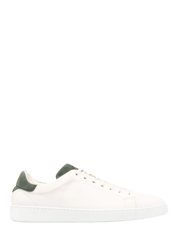 Kiton Logo-debossed Low-top Sneakers - Neutrals