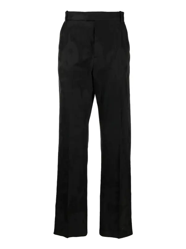 Alexander McQueen Jacquard Tailored Trousers - Black