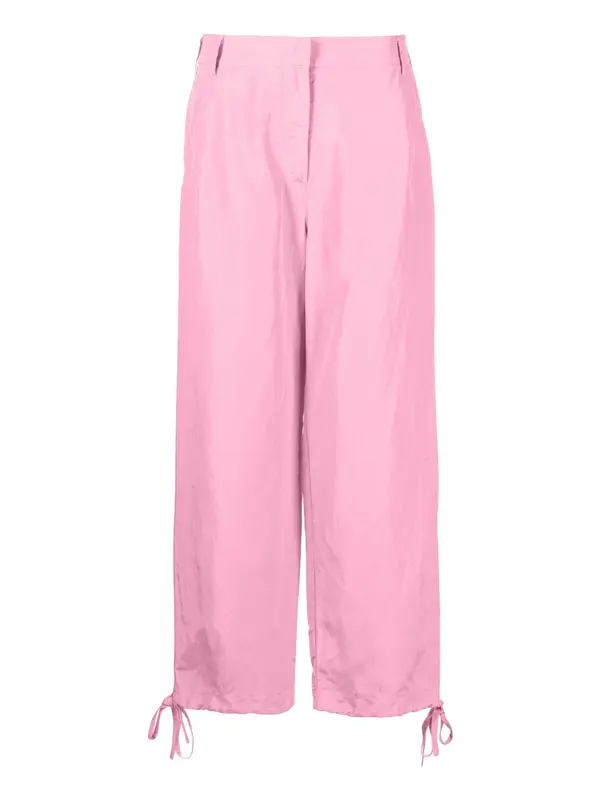 MSGM Drawstring Parachute Trousers - Pink