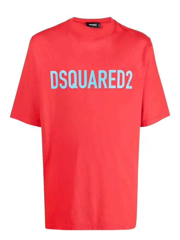 Dsquared2 Logo-print Cotton T-shirt - Red