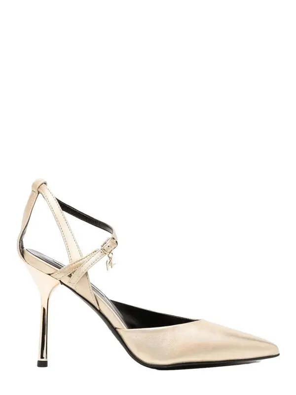 Karl Lagerfeld Gala 95mm Pointed-toe Pumps - Gold