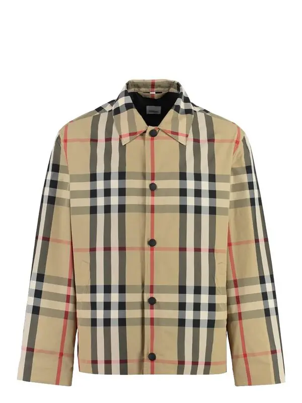 Burberry Checked Jacket - Beige
