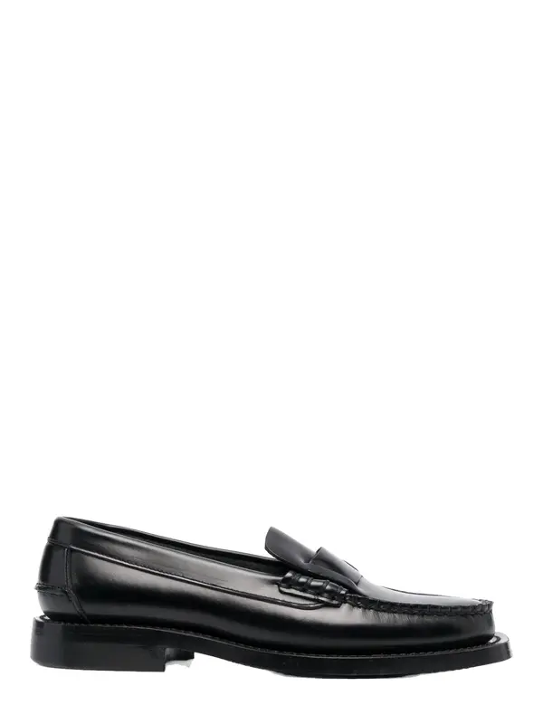 Hereu Sineu Leather Loafers - Black