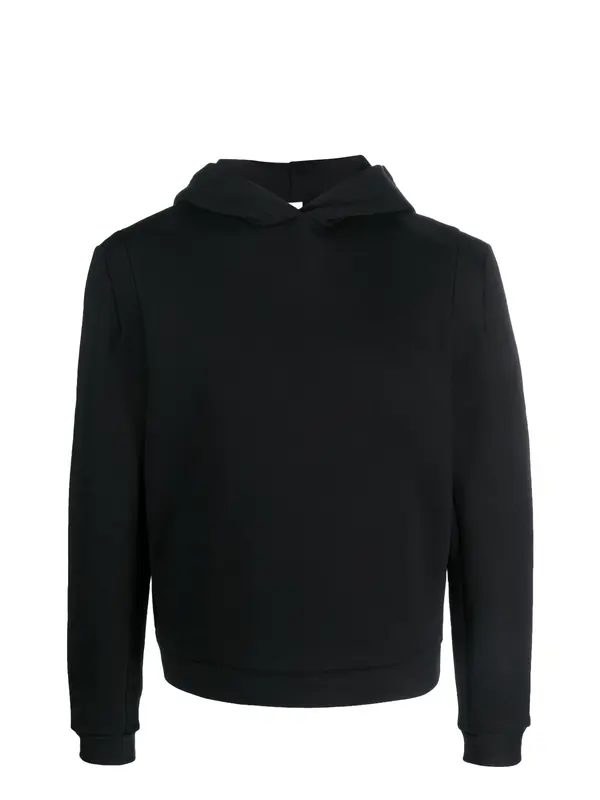 Random Identities Long-sleeve Cotton Hoodie - Black