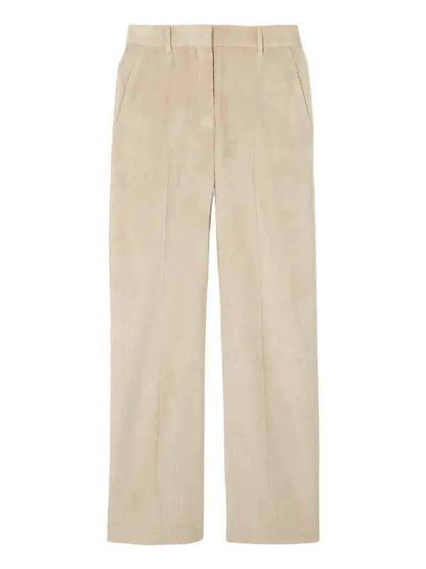 Brunello Cucinelli Corduroy Straight-leg Trousers - Neutrals