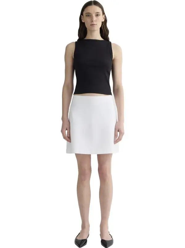Everlane Mini A-line Skirt - White