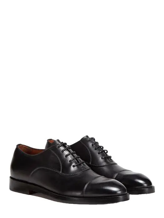 Zegna Torino Cap Toe Oxford - Black