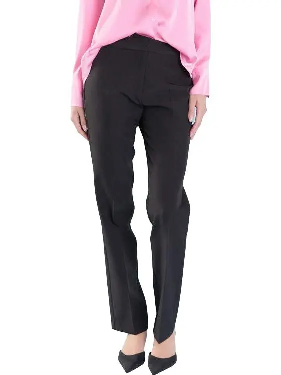 Endless Rose Flat Front Trousers - Black