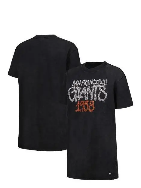THE WILD COLLECTIVE San Francisco Giants T-shirt Dress - Black