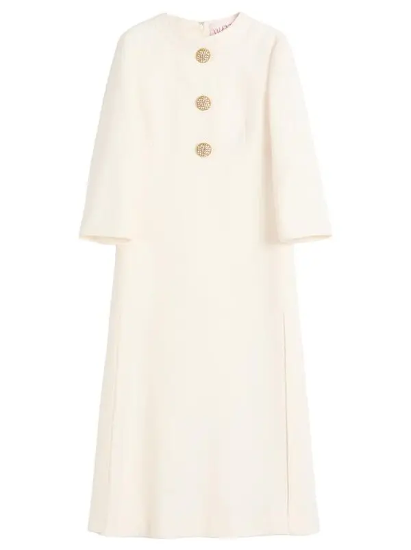 Valentino Garavani Crepe Couture Midi Dress - Ivory