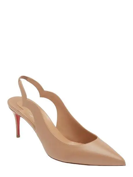 CHRISTIAN LOUBOUTIN Hot Chick Slingback Pumps - Beige