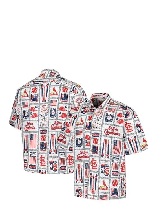 Reyn Spooner St. Louis Cardinals Americana Button-up Shirt - White
