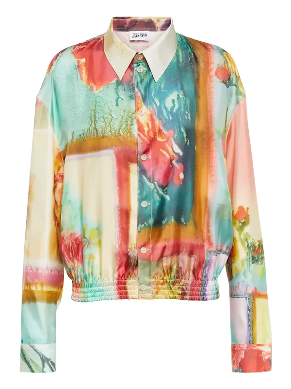 Jean Paul Gaultier Printed Silk Shirt - Multicoloured