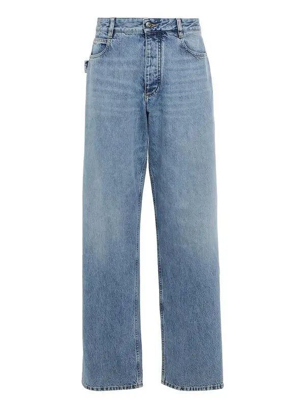Bottega Veneta High-rise Straight Jeans - Blue
