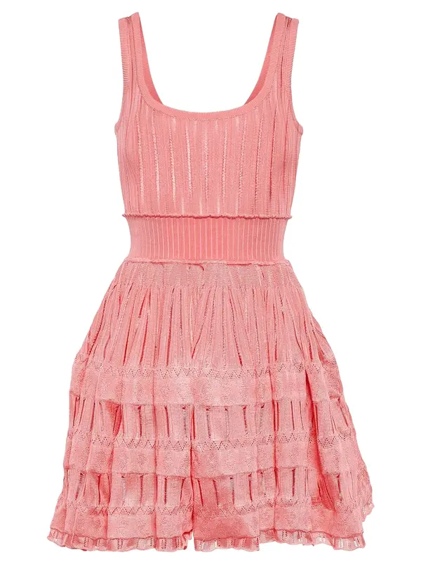 Alaïa Crinoline Mini Dress - Pink
