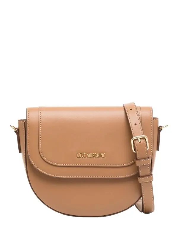 Moschino Logo-lettering Crossbody Bag - Brown