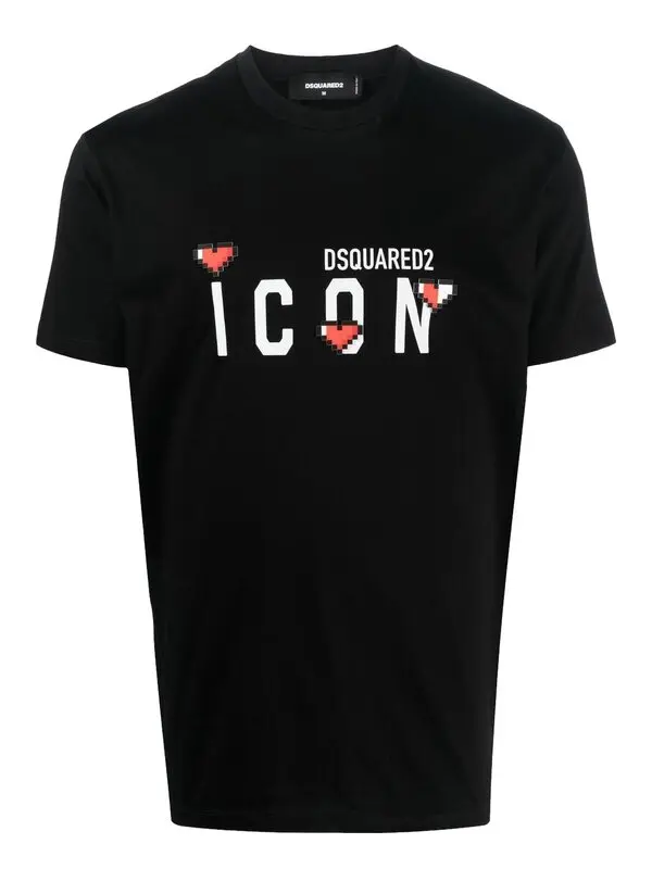 Dsquared2 Icon Logo-print T-shirt - Black