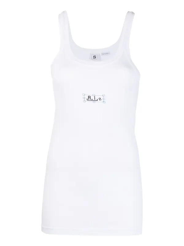 Random Identities Logo-print Tank Top - White