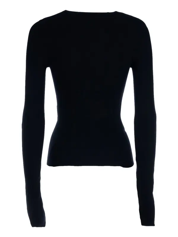 Balenciaga Twisted Cotton Jumper - Black