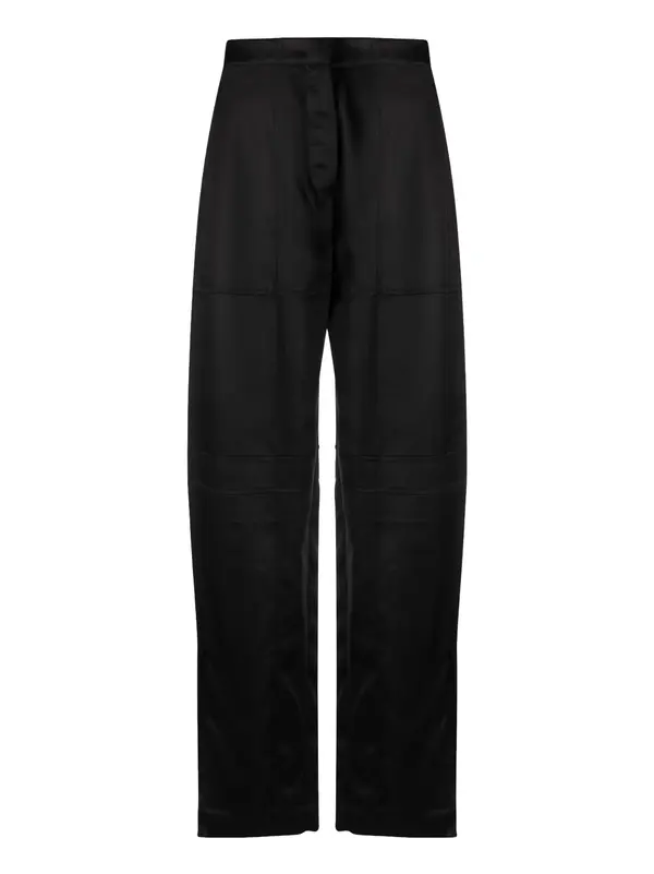 JIL SANDER High-waist Straight-leg Trousers - Black