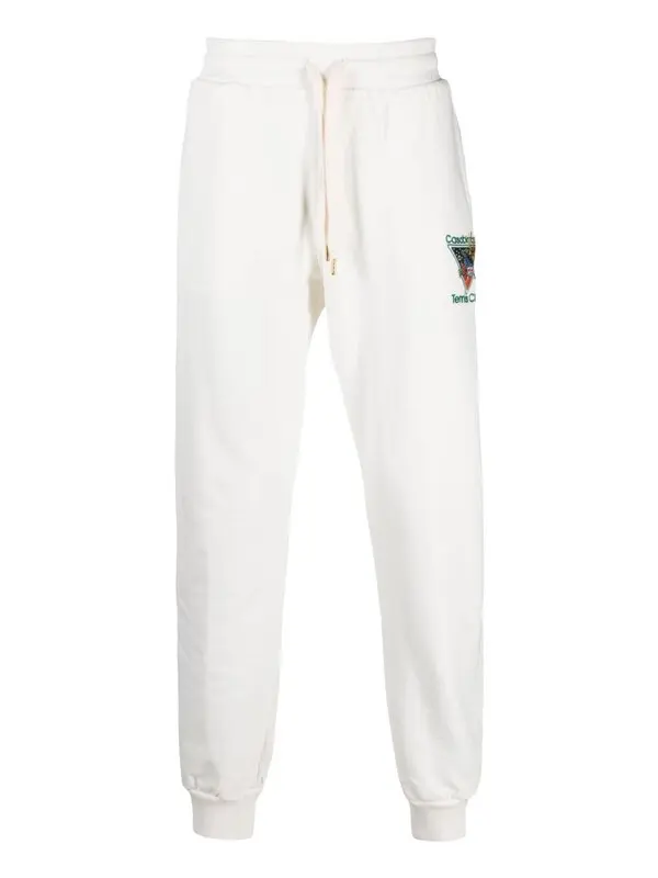 Casablanca Tennis Club Cotton Track Pants - White